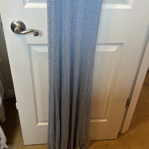 Windsor | Dresses | Windsor Light Blue Beaded Prom Dress | Poshmark